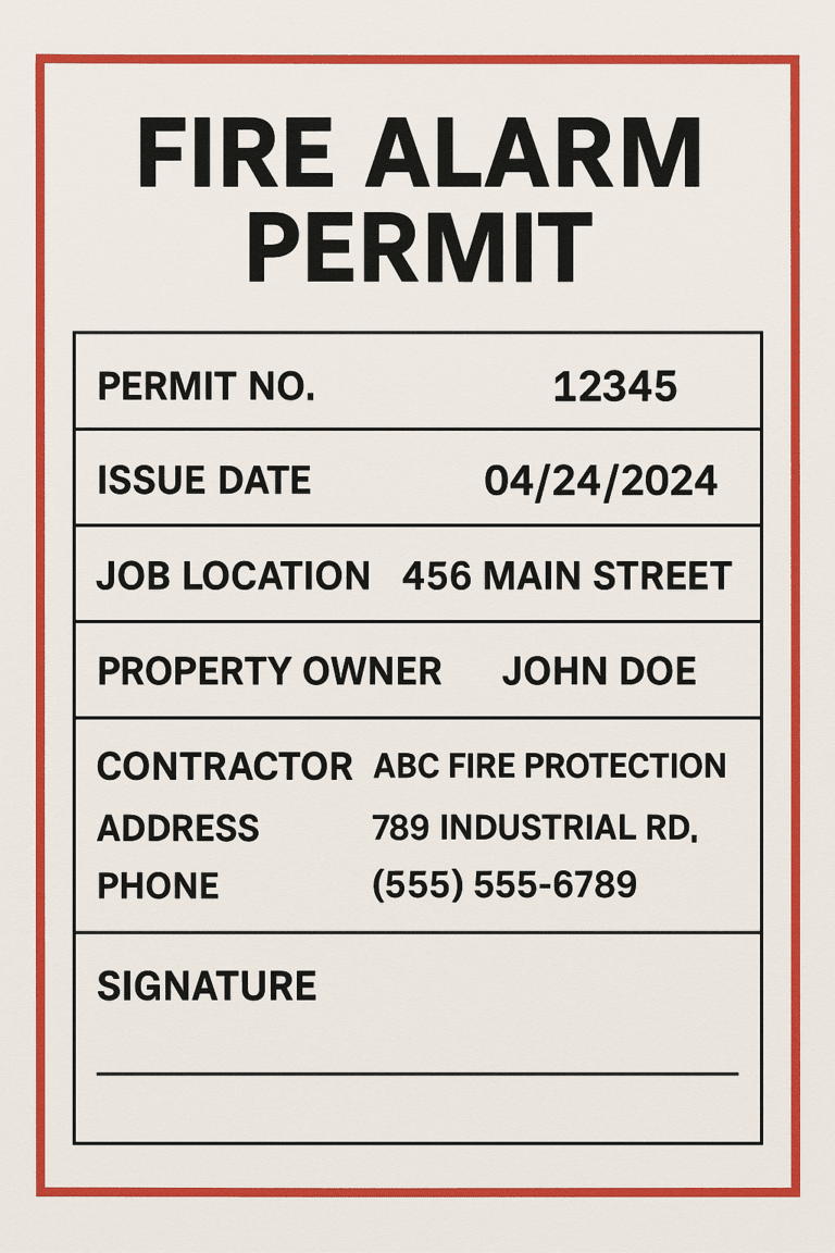 Fire Alarm Permits Comprehensive Guide