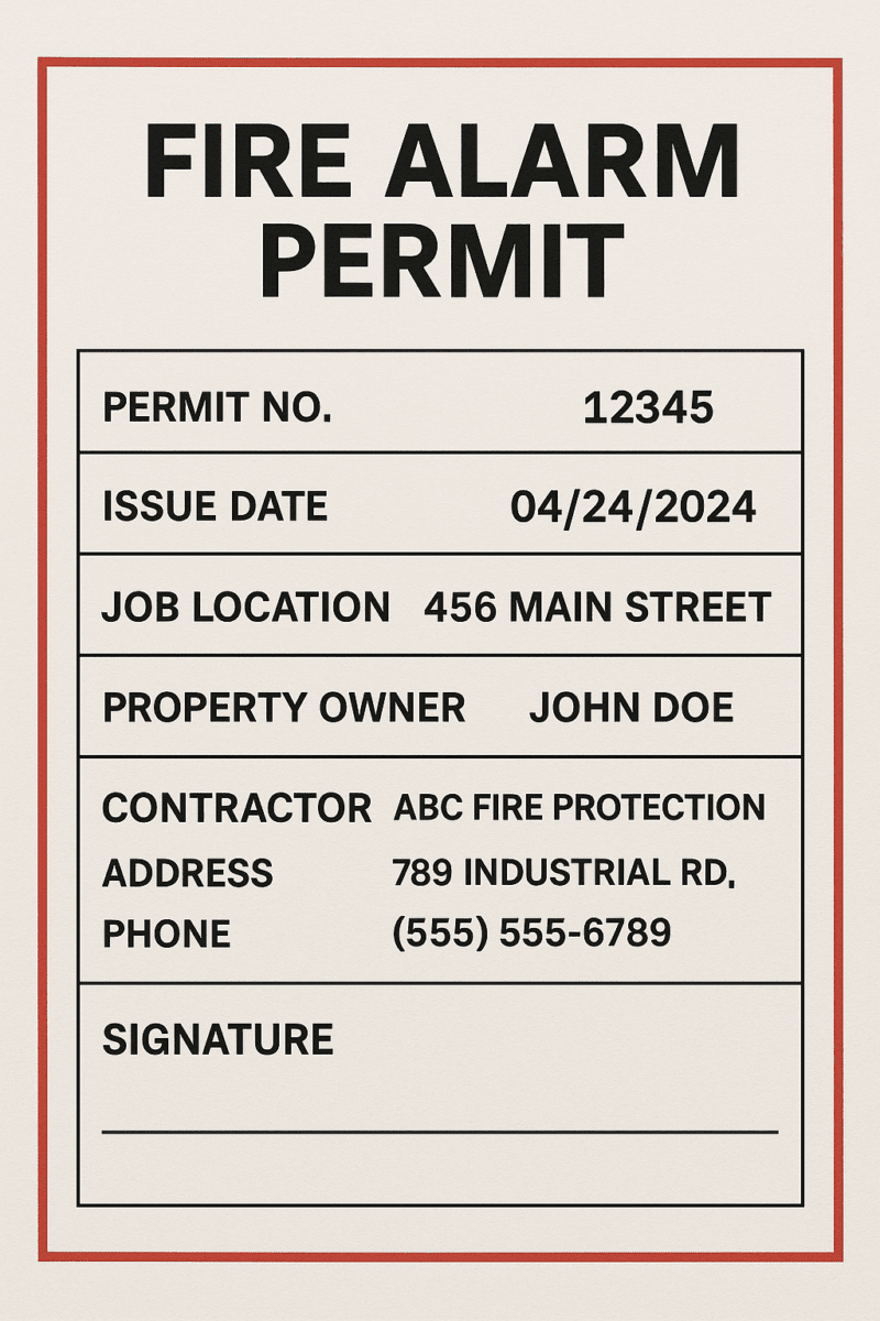 Fire Alarm Permits Comprehensive Guide
