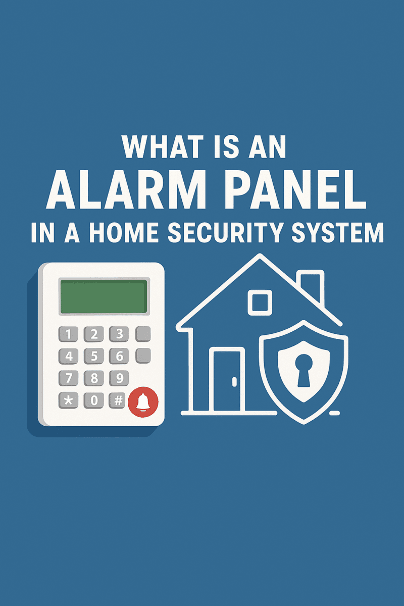 What is an Alarm Panel in a Home Security System?