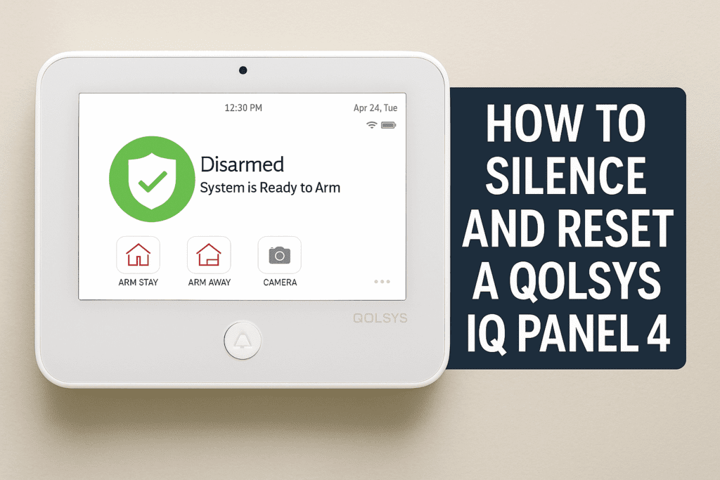 How to Silence & Troubleshoot a Qolsys IQ Panel 4 or 2/2+ (Beeping ...